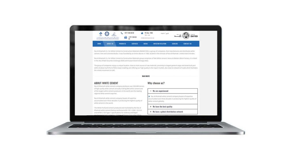 RAK WHITE CEMENT - Digital Tribe